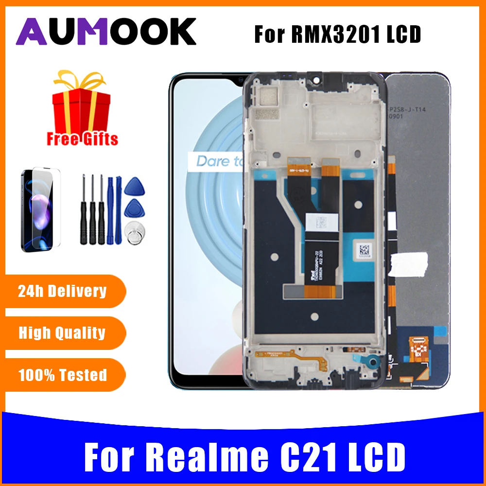 Original-LCD-For-Realme-C21-Display-Touch-Screen-Digitizer-Assembly-RealmeC21-LCD-RMX3201-LCD ...