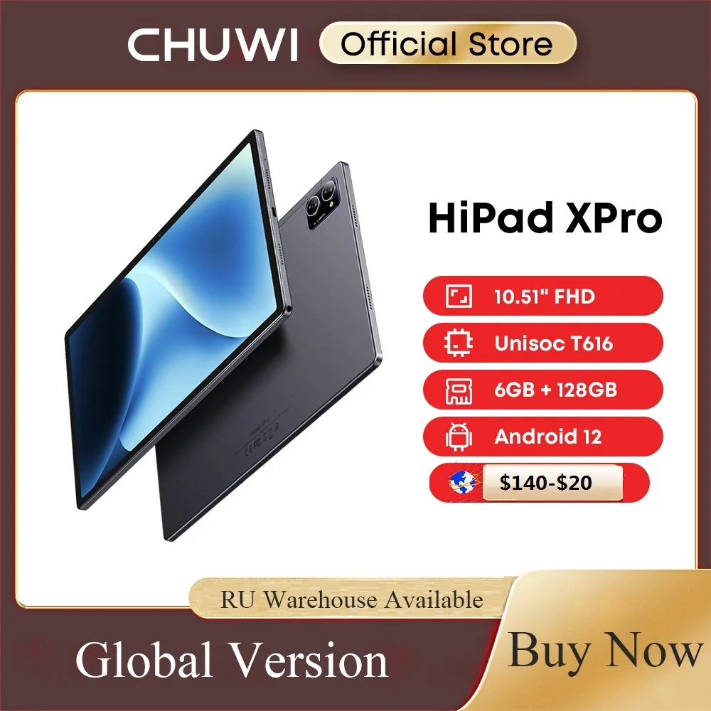 CHUWI-Tableta HiPad XPro de 6GB y 128GB, Tablet con Android 12 ...