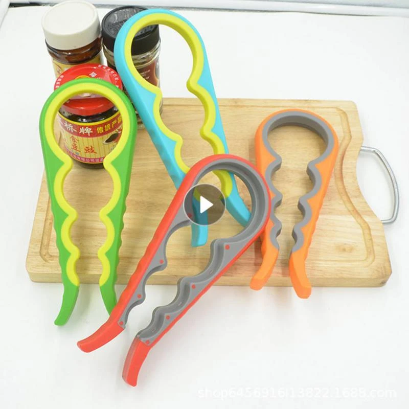 4 In 1 Lid Jar Opener Handy Screw Cap Openers Multi Purpose Can Non ...