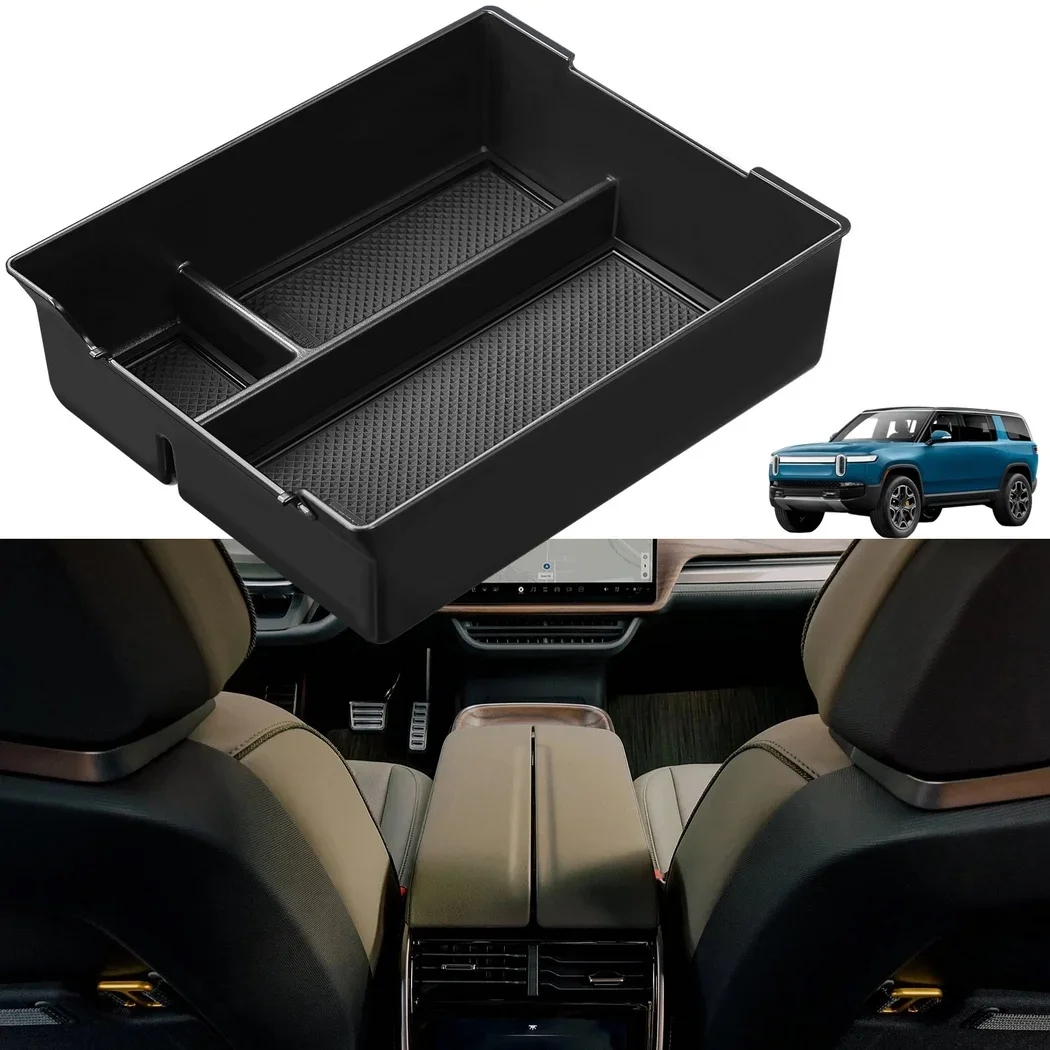 Center-Console-Organizer-Tray-Car-Armrest-Storage-Box-For-Rivian-R1T ...