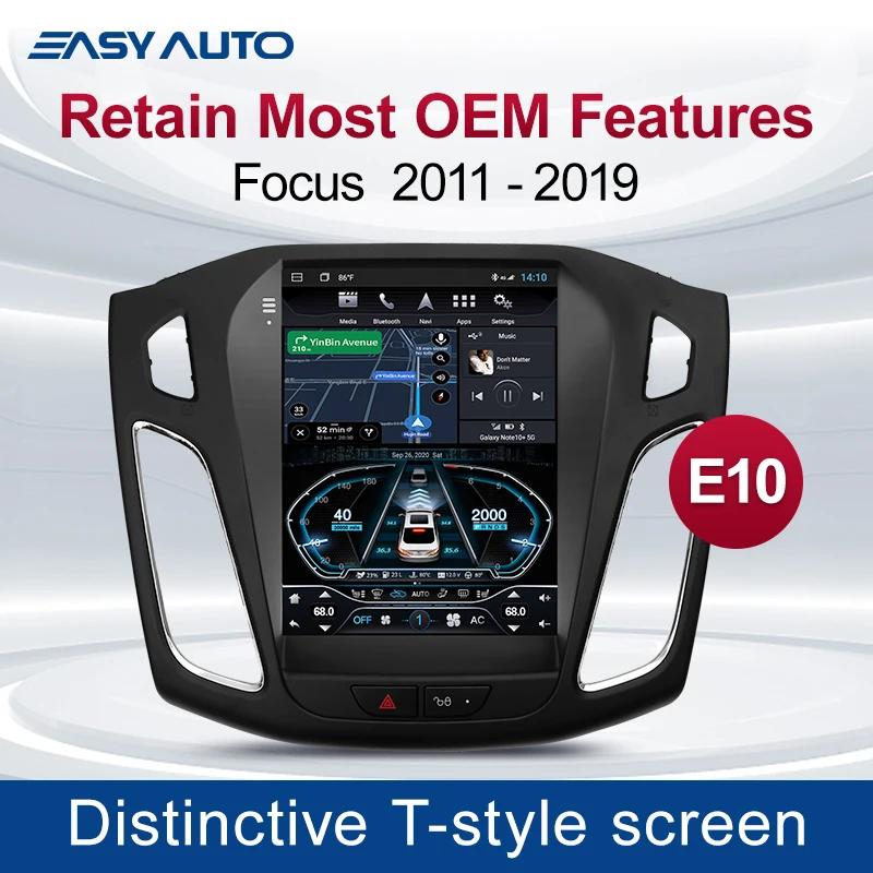 2din Android Radio For Ford Focus 3 Mk3 2011-2019 Auto Stereo With ...