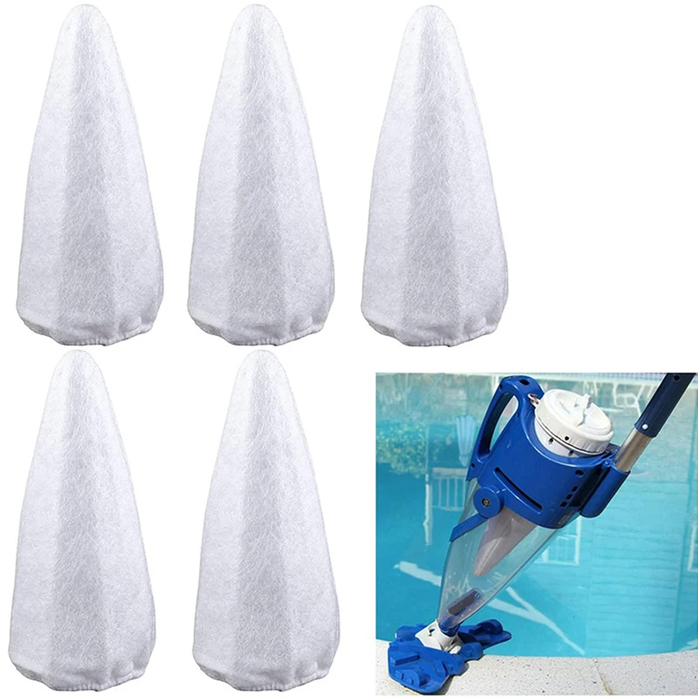 5PCS Pool Vacuum Replacement Filters Cotton Fine Mesh Pool Vacuum Net ...