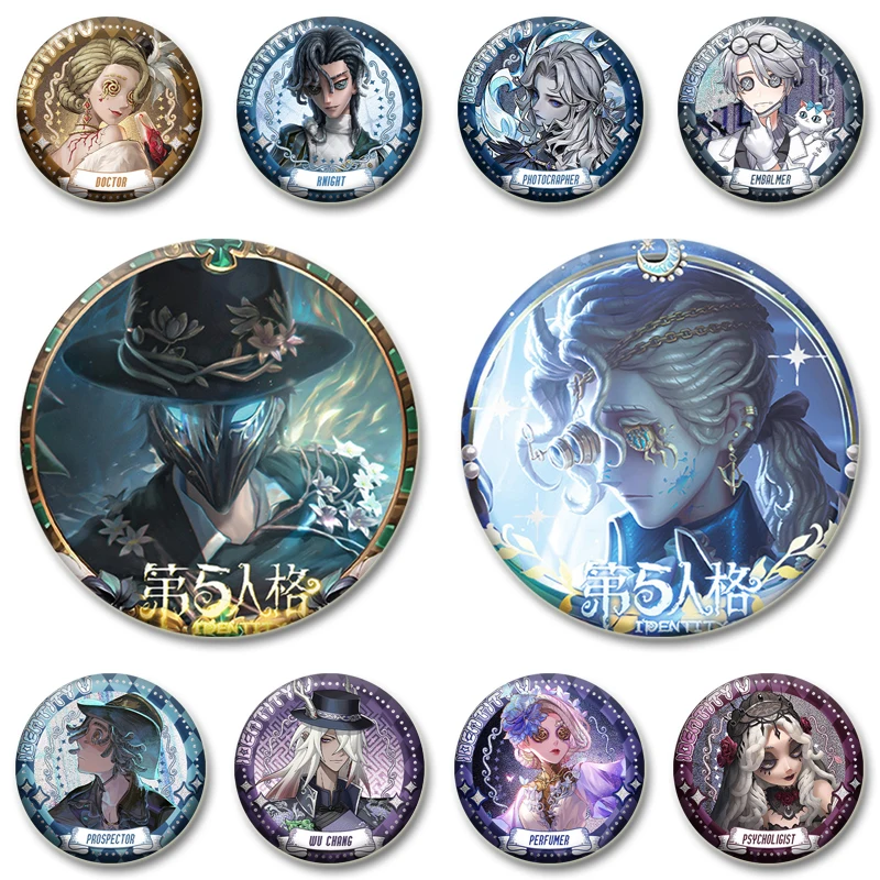 Identity V Game Badge Adventure Thriller Horror Cartoon Figure Brooches ...