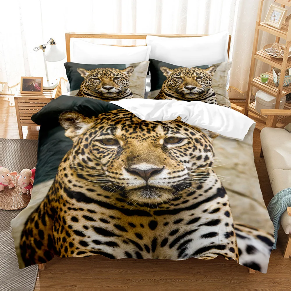 Leopard-Duvet-Cover-Set-Queen-King-Full-Twin-Size-3D-Animal-Print ...