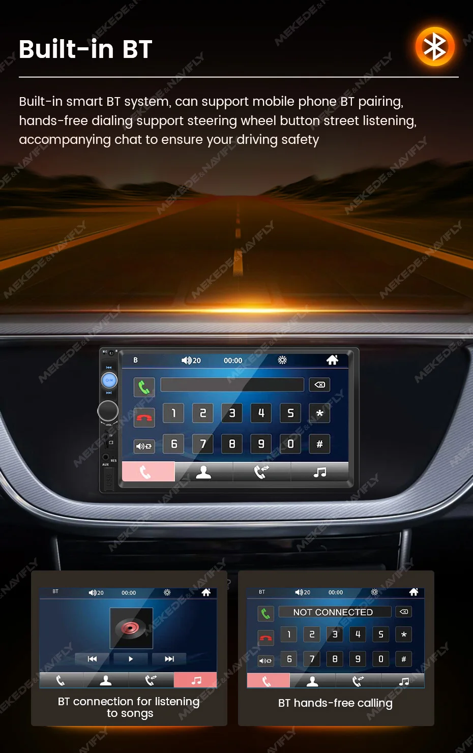 Автомобильный мультимедийный плеер, MP5-плеер на Android, с 7 ...