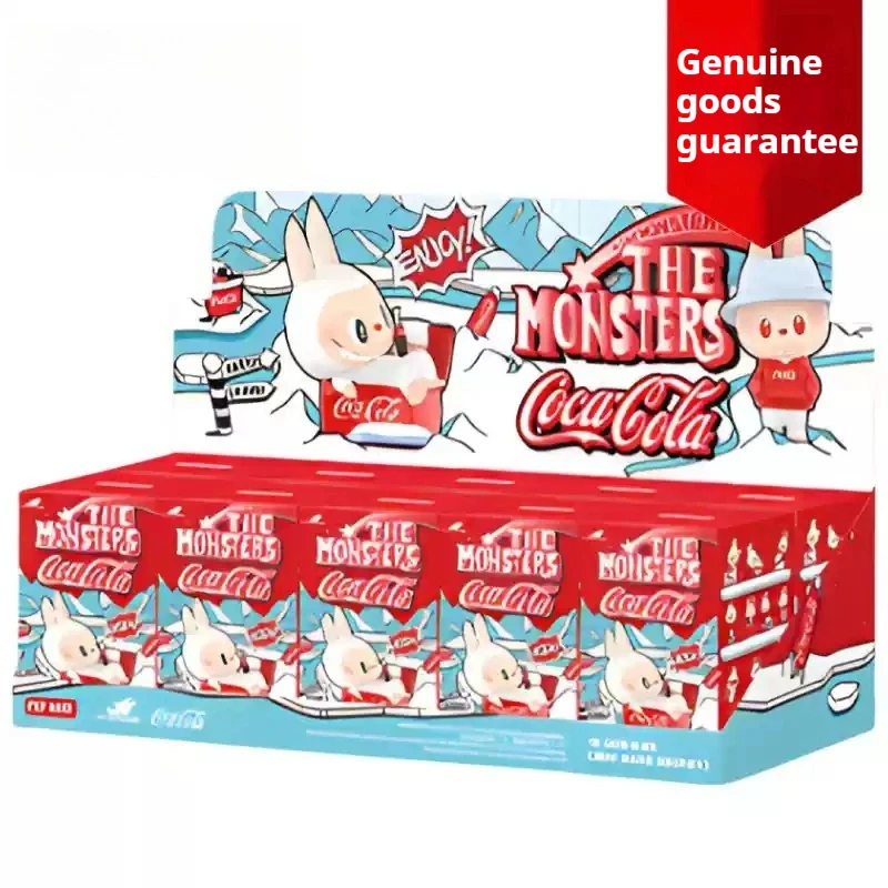 Labubu coca cola pop mart Coca Cola plush Series Blind Box Vinyl Face ...