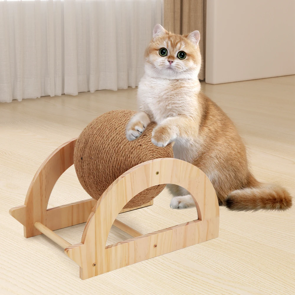 Cat-Scratching-Ball-Scrapers-Toy-Kitten-Sisal-Rope-Ball-Board-Grinding ...