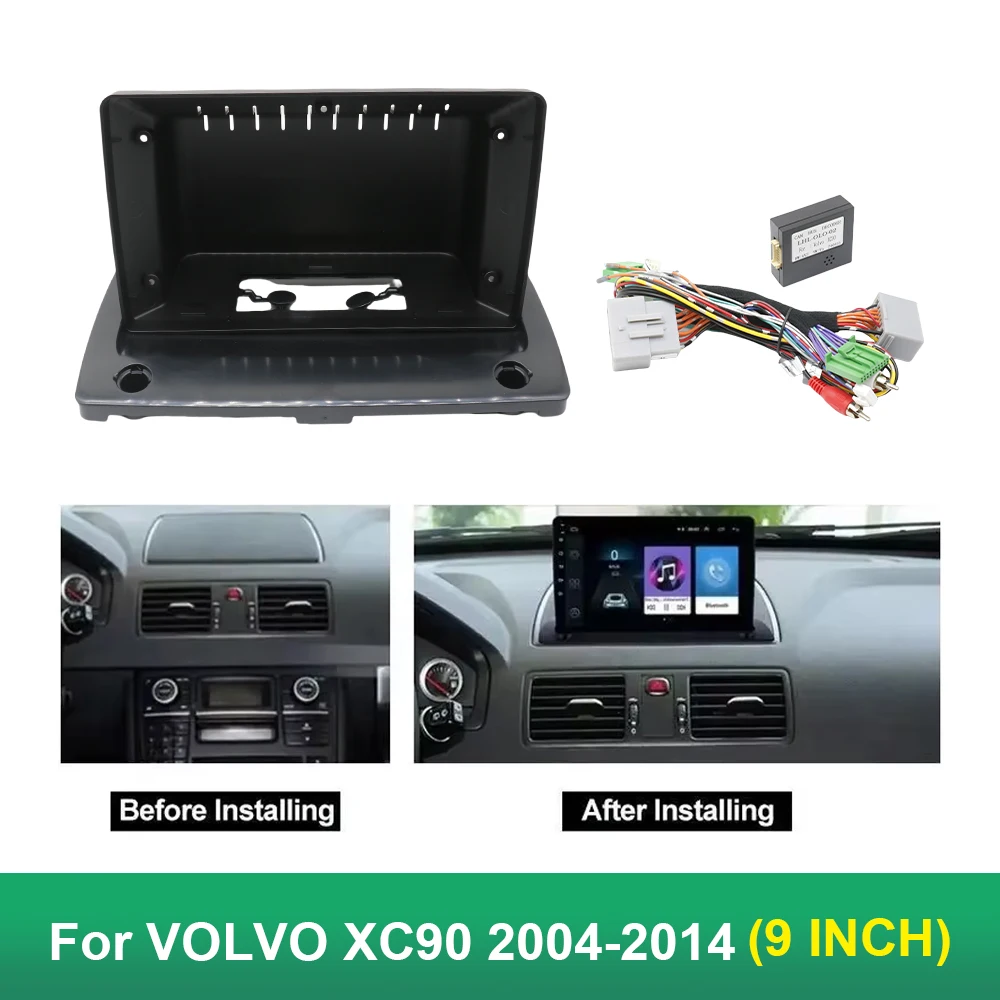 2Din-9-Inch-Car-DVD-Player-Dashboard-Screen-Fascia-For-VOLVO-XC90-2004 ...