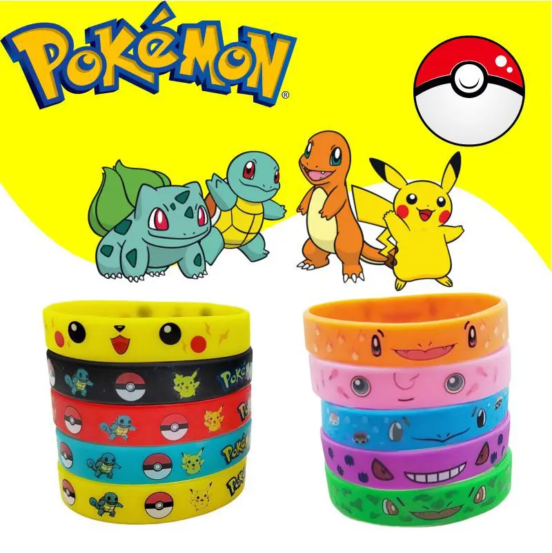 Pokemon-Bracelet-Anime-Figure-Pikachu-Kids-Cartoon-Silicone-Wristband ...