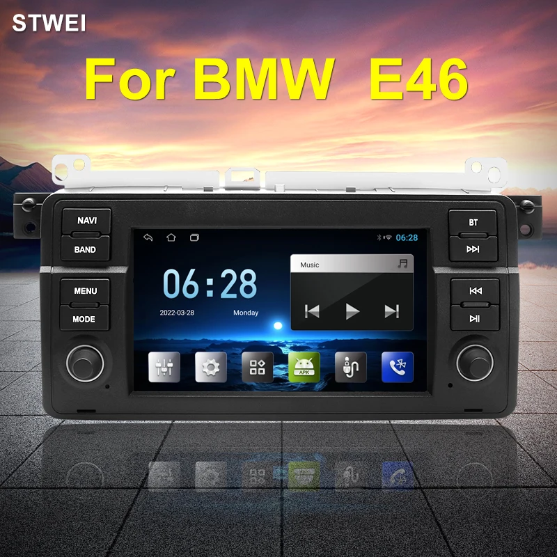 Android 11 Car Multimedia Radio For BMW 3 Series E46 M3 318/320/325/330 ...