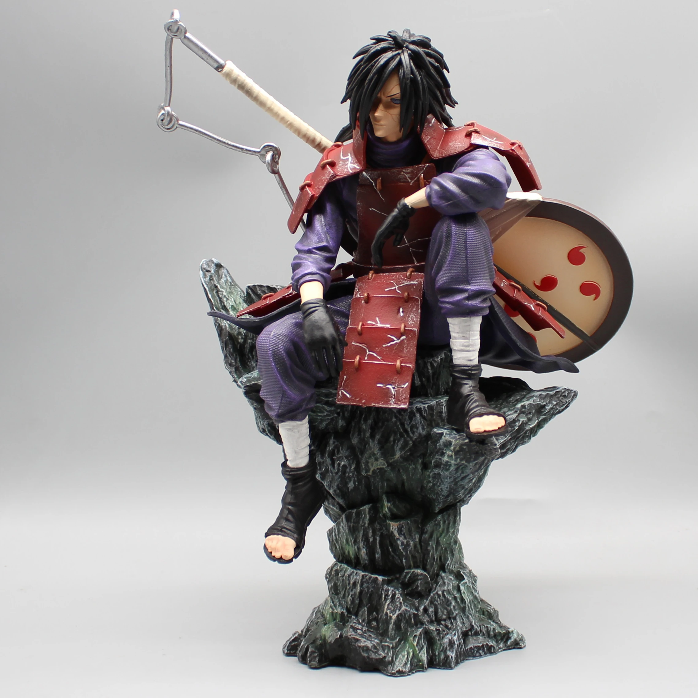 Nueva figura de Naruto Uchiha Madara de 28 cm con pose sentada, modelo ...