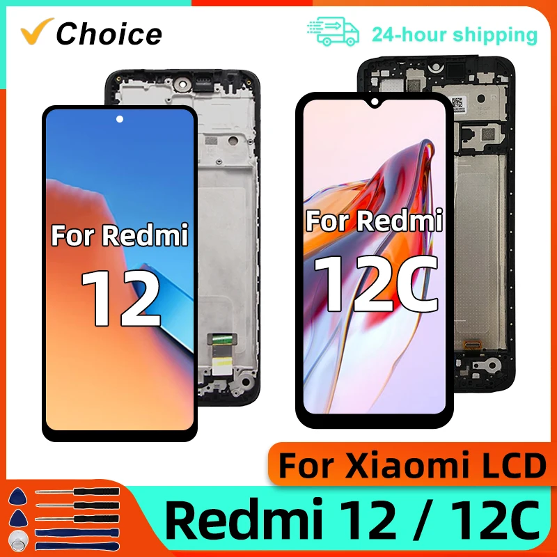 IPS 22120RN86I For Xiaomi Redmi 12C LCD Display POCO C55 22120RN86G ...