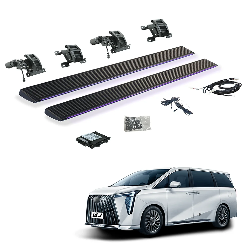 WJ Side Foot Pedal Running Boards with LED Lash Light 2025 Year Models ...