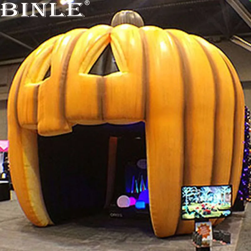 Devil-Smile-Inflatable-Pumpkin-Tent-Artificial-Pumpkins-Arch-Tunnel-For ...