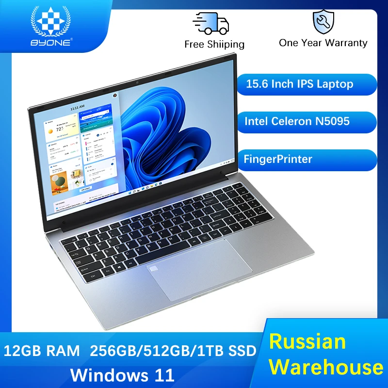 BYONE-Laptops-Gaming-15-6-Tela-IPS-Intel-Celeron-N5095-12GB-de-RAM ...