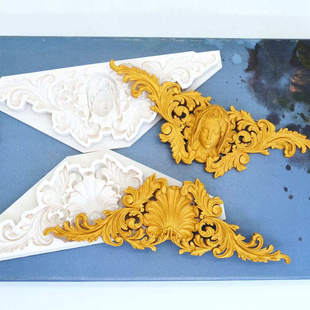 European Style Silicone Mold Flower Relief Baking Cake Decorating Tools ...