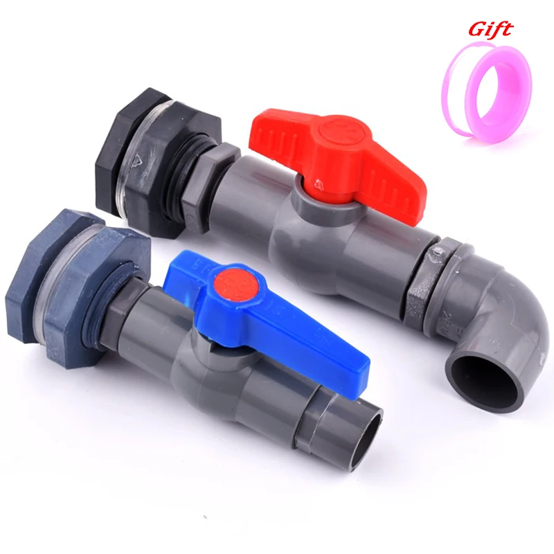 1Set-1-2-3-4-1-PVC-Water-Tank-Connector-Aquarium-Fish-Tank-Drainage ...