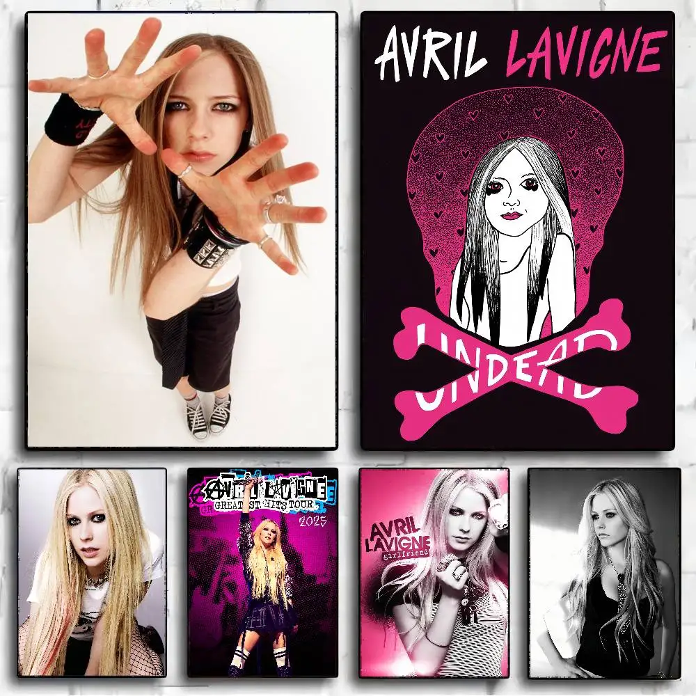 1pc Avril L-Lavigne Movie Sticky Posters Retro Kraft Paper Sticker DIY ...