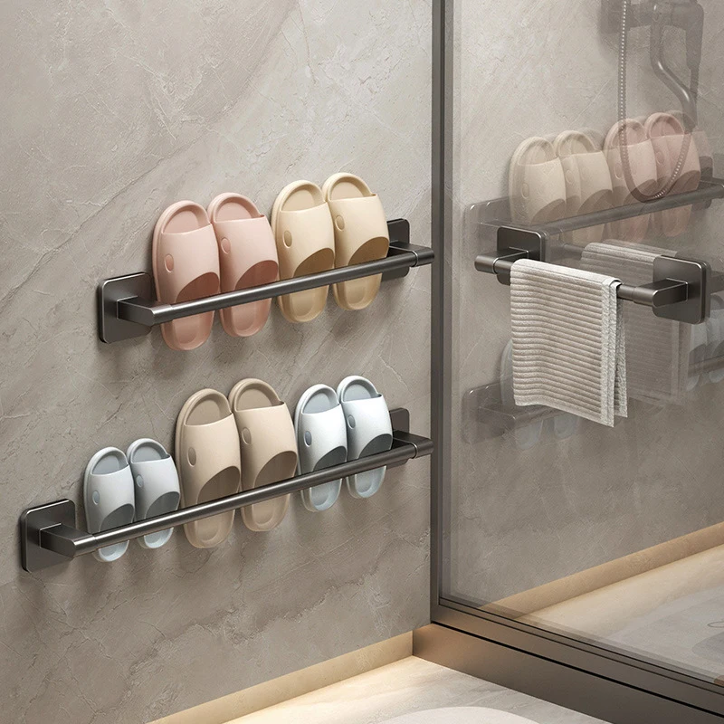 Bathroom-Slipper-Rack-No-Punching-Wall-Mounted-Slipper-Storage-Rack ...