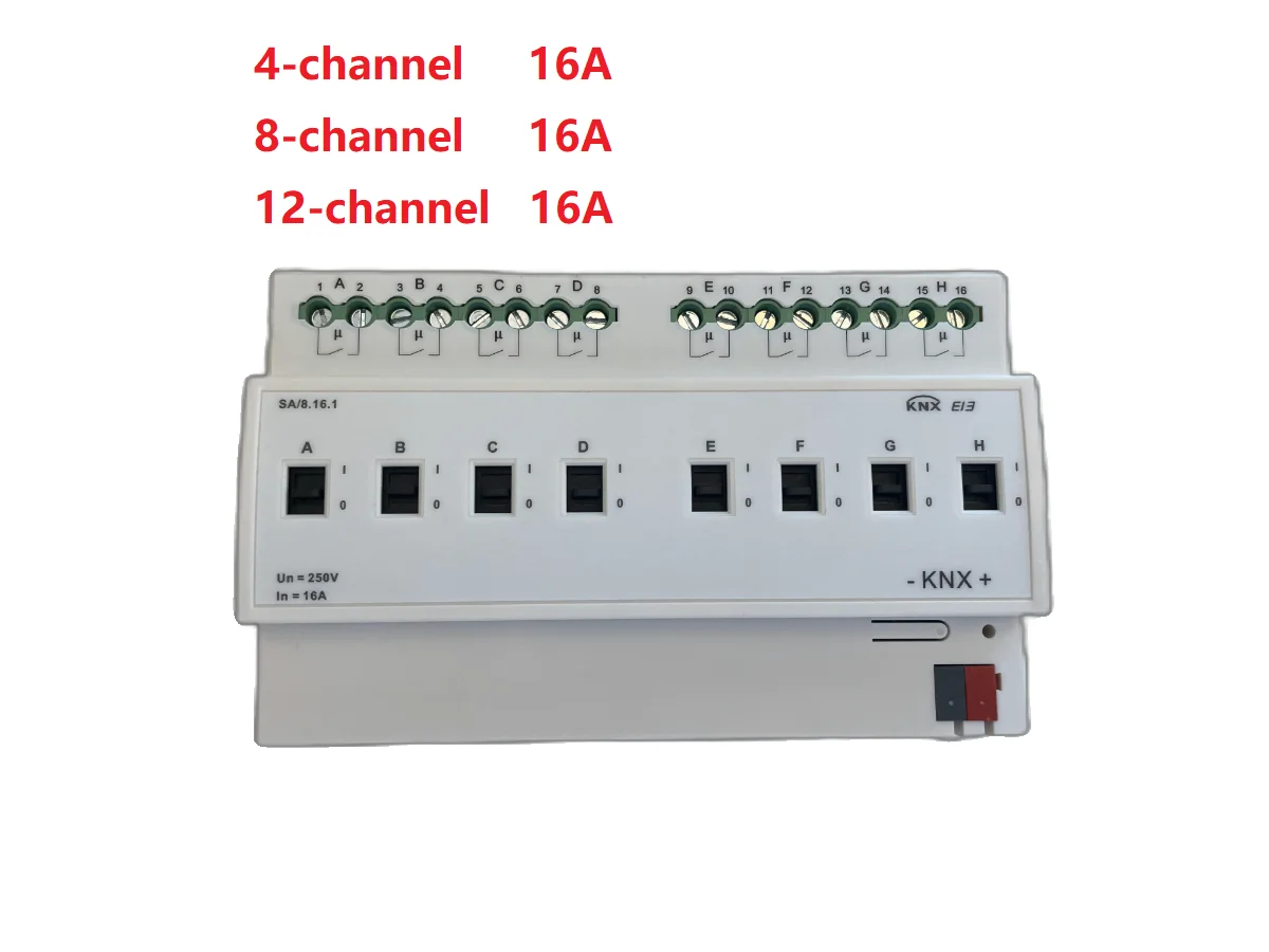 8-channel 12-channel 4-channel 16A KNX Switch actuator KNX module New ...