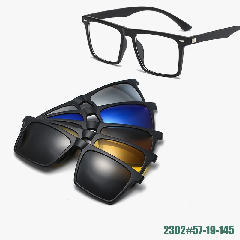 HDCRAFTER-6-in-1-Glasses-Frame-Men-TR90-Retro-Optical-Myopia ...