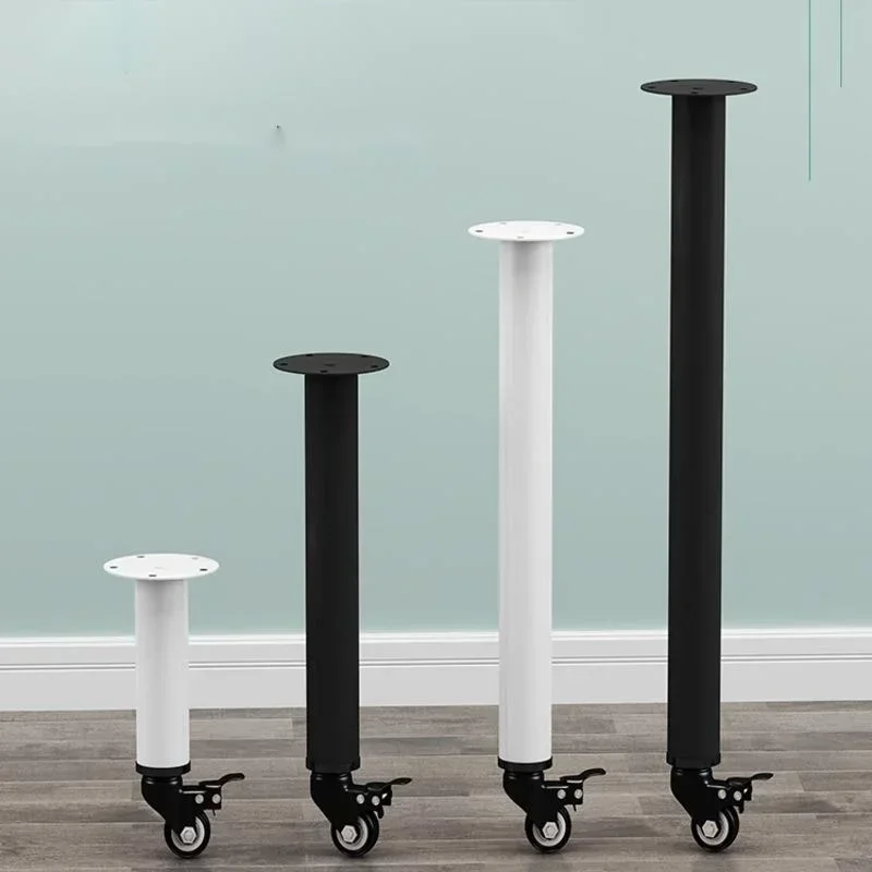 Cylindrical-Coffee-Table-Legs-with-Universal-Pulley-Brake-Iron ...