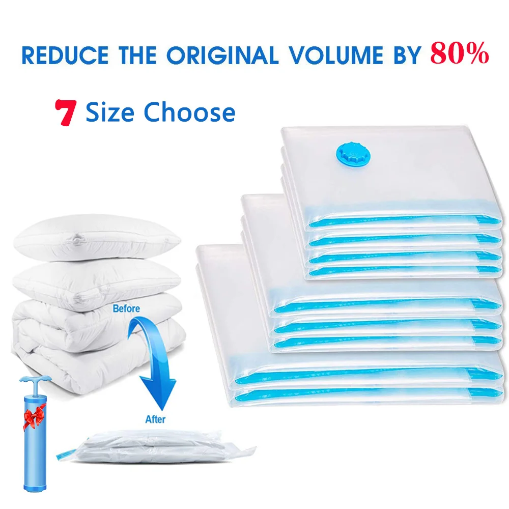 1pc-6Sizes-Moisture-Proof-Vacuum-Bag-Clothes-Storage-With-Valve ...
