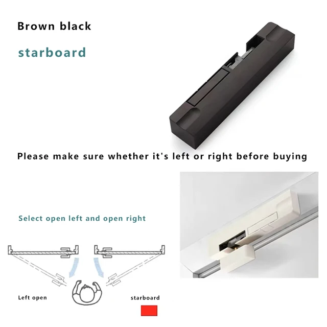 BEJIALE Door Barrier Buffer Wooden Door Flat Door Open Invisible Door Household Door Close Mute ...