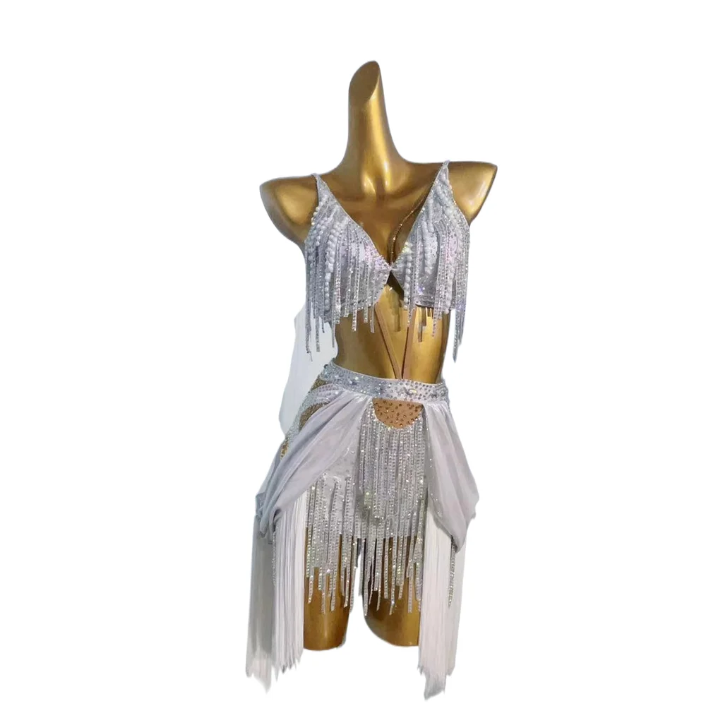 Latin-Dance-Competition-Women-s-High-end-Customized-Pearl-Cape-for ...