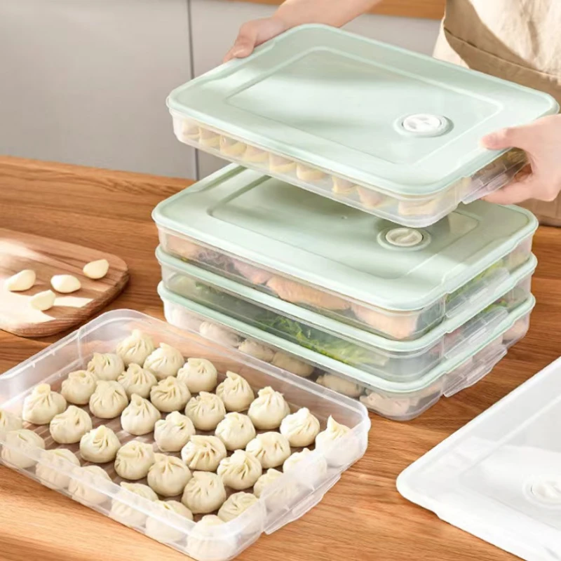 Multi-Layer Dumpling Box Food Storage Container Box Plastic ...
