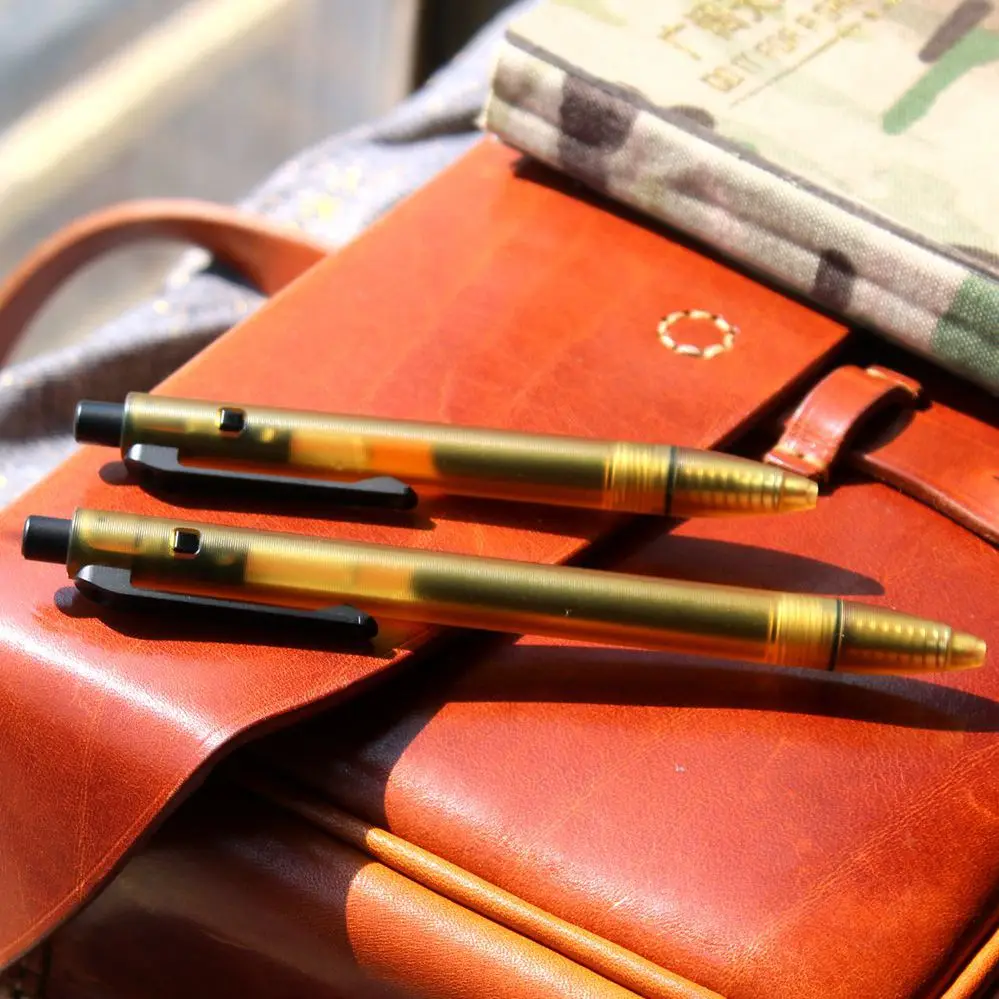 1 Piece ULTEM Made Pen with Titanium Pocket Clip EDC PEI Ball Point Pen ...