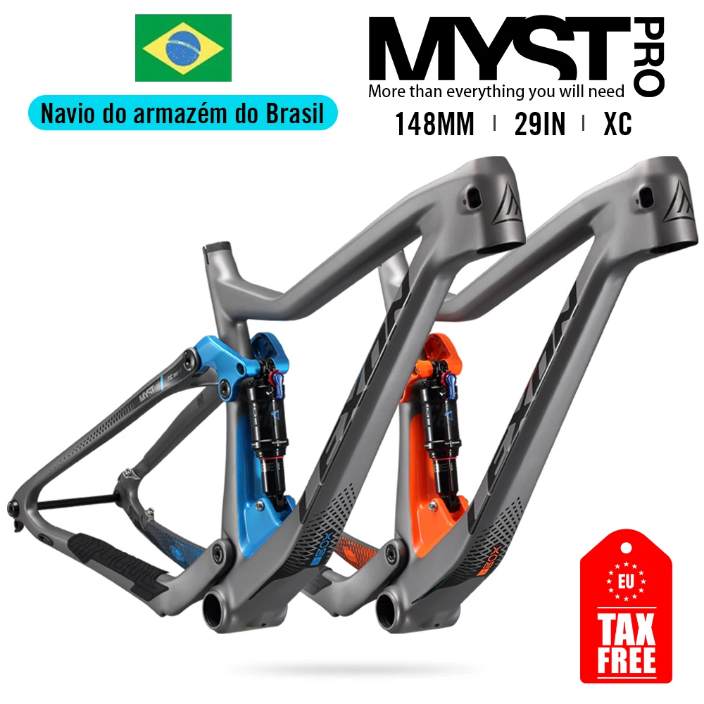 2022 lexon myst 29er carbono mtb quadro xc trail suspenion boost ...