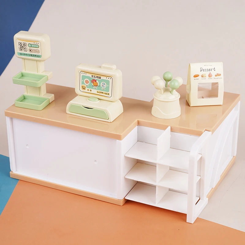1-12-Dollhouse-Miniature-Supermarket-Cash-Register-Shop-Store-Counter ...