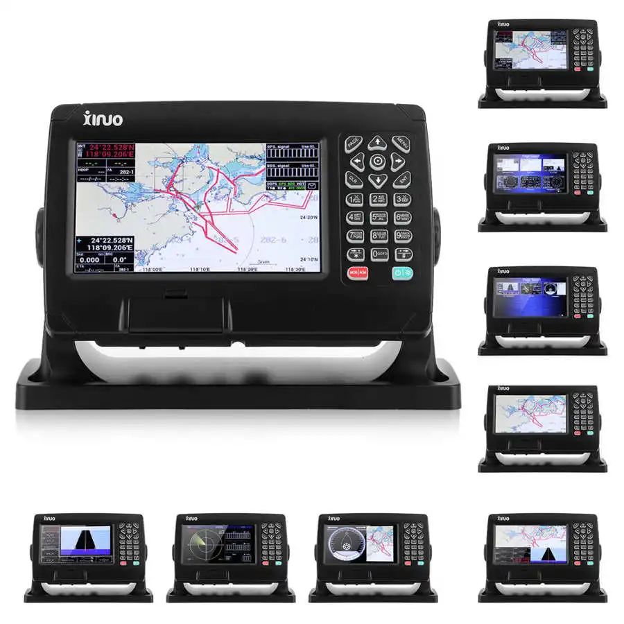 7in Boat Gps Chart Plotter Marine Navigation Bds/gps Ipx6 Waterproof ...
