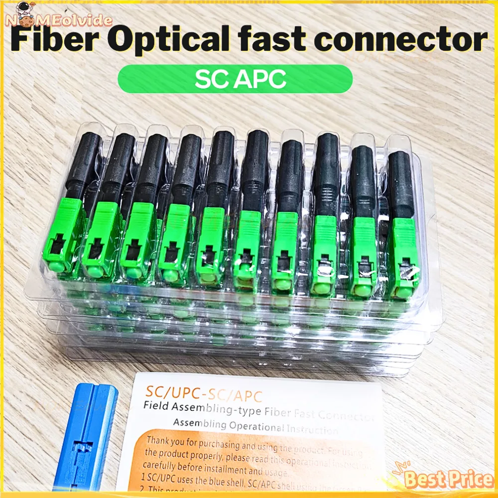 Fiber-Optic-Fast-Connector-FTTH-SC-APC-Single-Mode-Fiber-Optic-Adapter ...