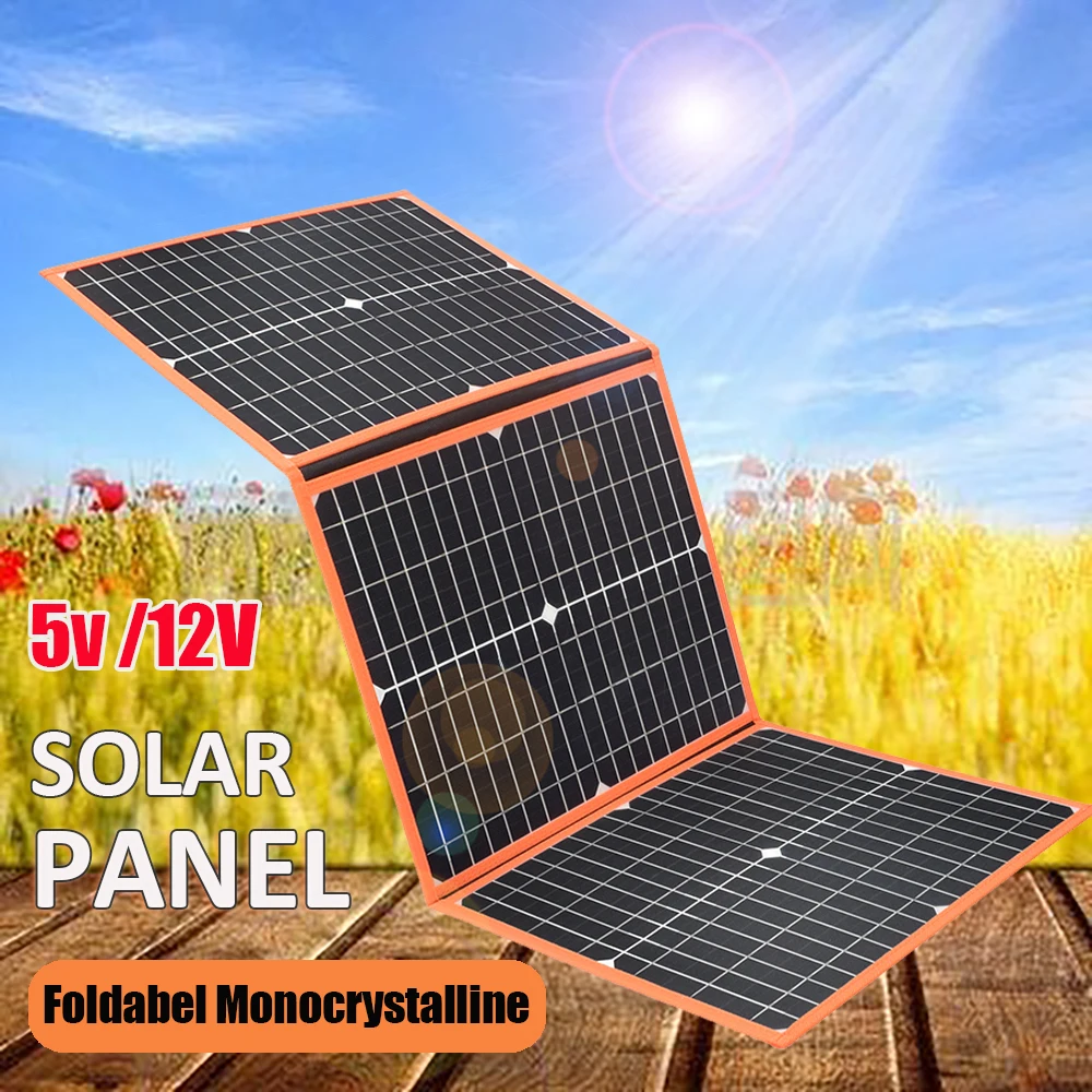 Foldable-solar-panel-portable-solar-charger-12v-battery-power-station ...