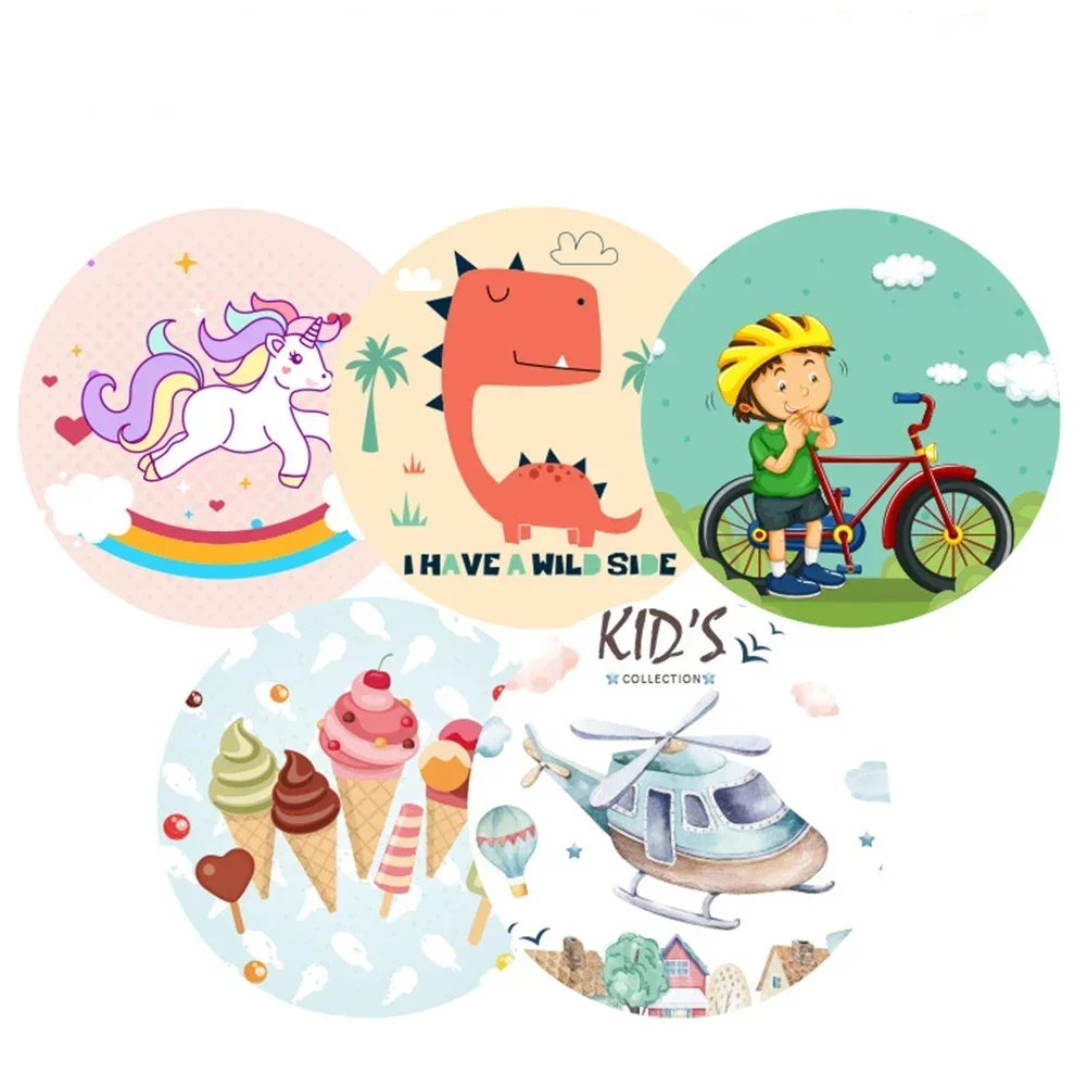 10pcs/set Bike Stickers Cartoon Decals Basket Sticker For Children ...