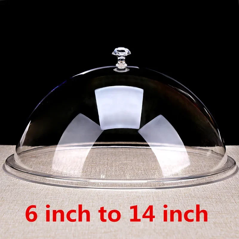 1pcs-Transparent-round-food-cover-Exhibition-preservation-Lid-cake-Lids ...