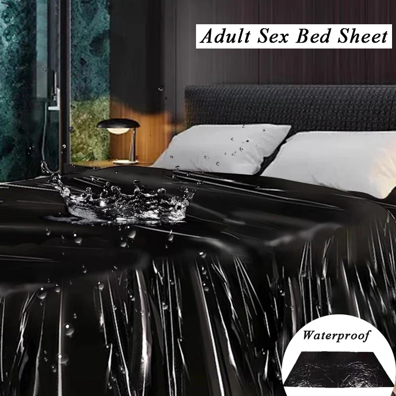 Luxurious Black Waterproof PU Bed Sheet - Oil Resistant & Durable Spa ...
