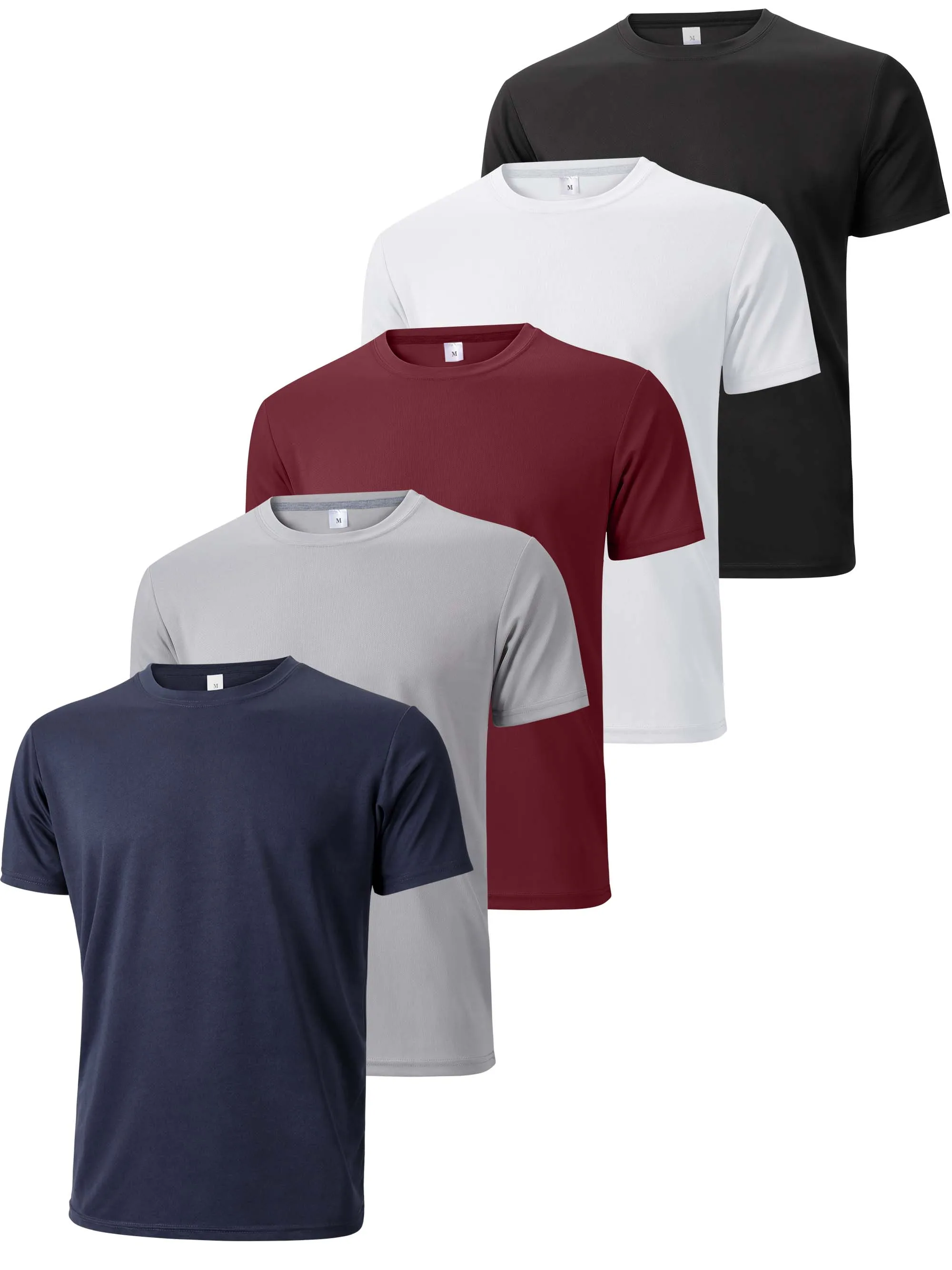 5-Pack-Men-s-Tshirt-Dry-Fit-Shirts-Moisture-Wicking-Quick-Dry-Mesh-Tee ...