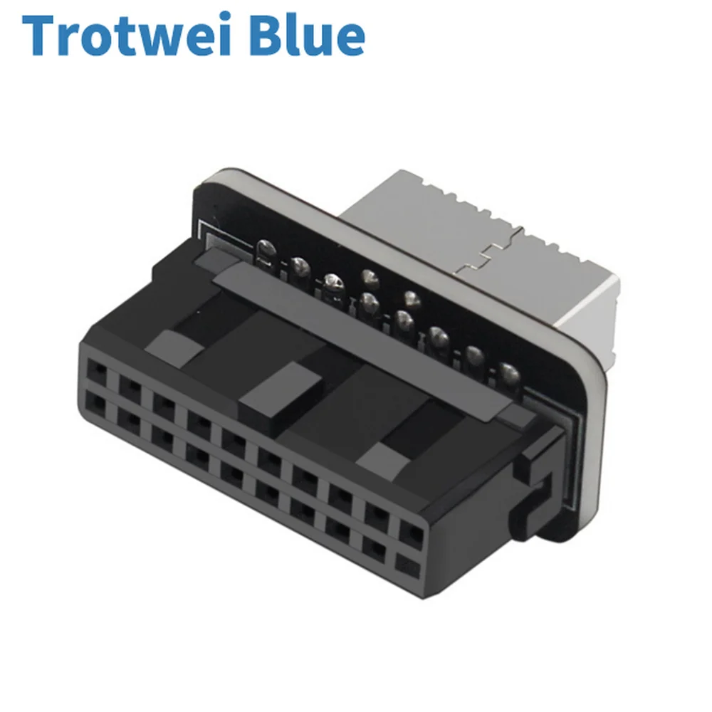 Motherboard USB Header Adapter USB3.0 19pin 20pin to TYPE-E 90 Degrees ...