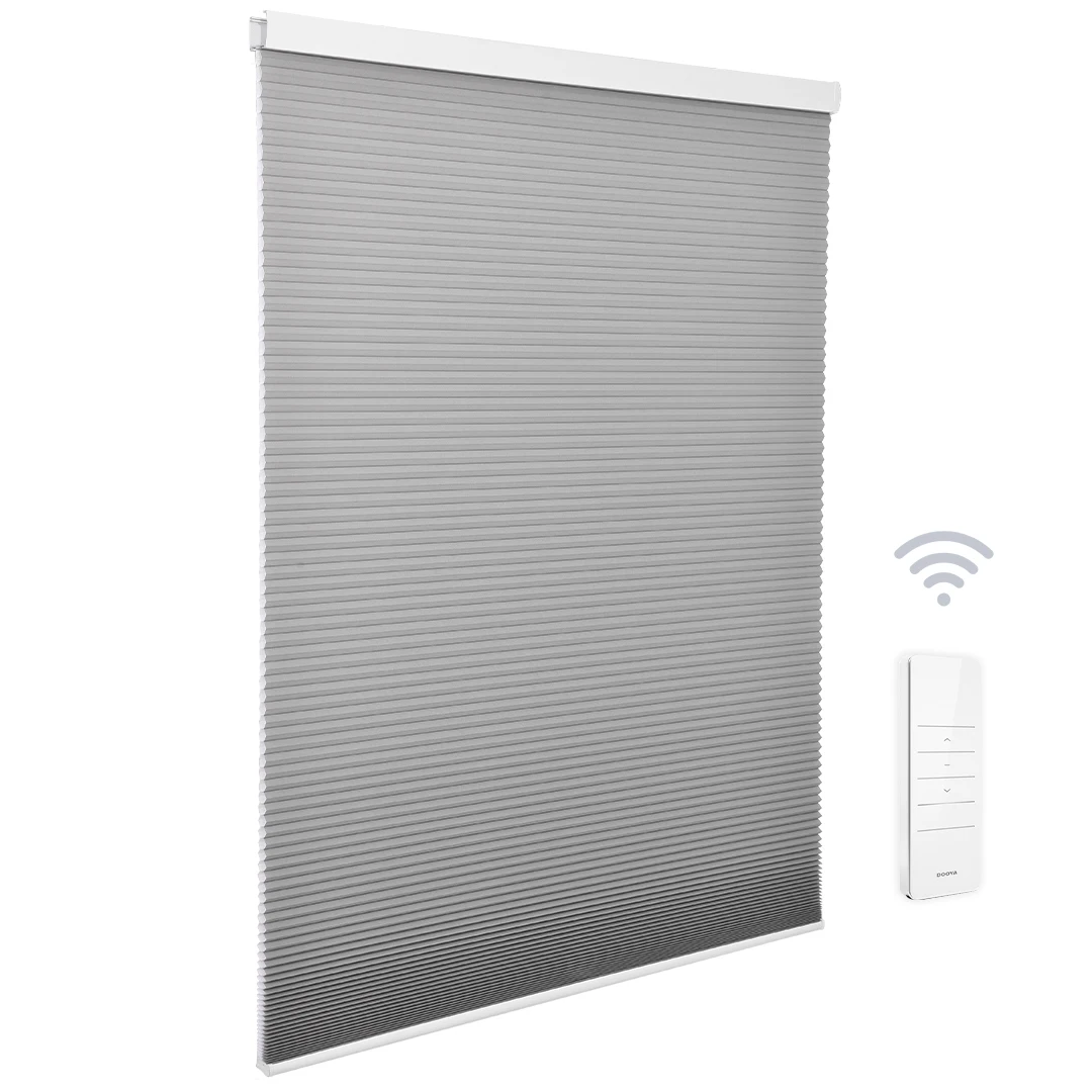 Electric-Cellular-Blinds-Honeycomb-Blind-Windows-Curtains-Shades-Remote-Control-Natural-Light ...