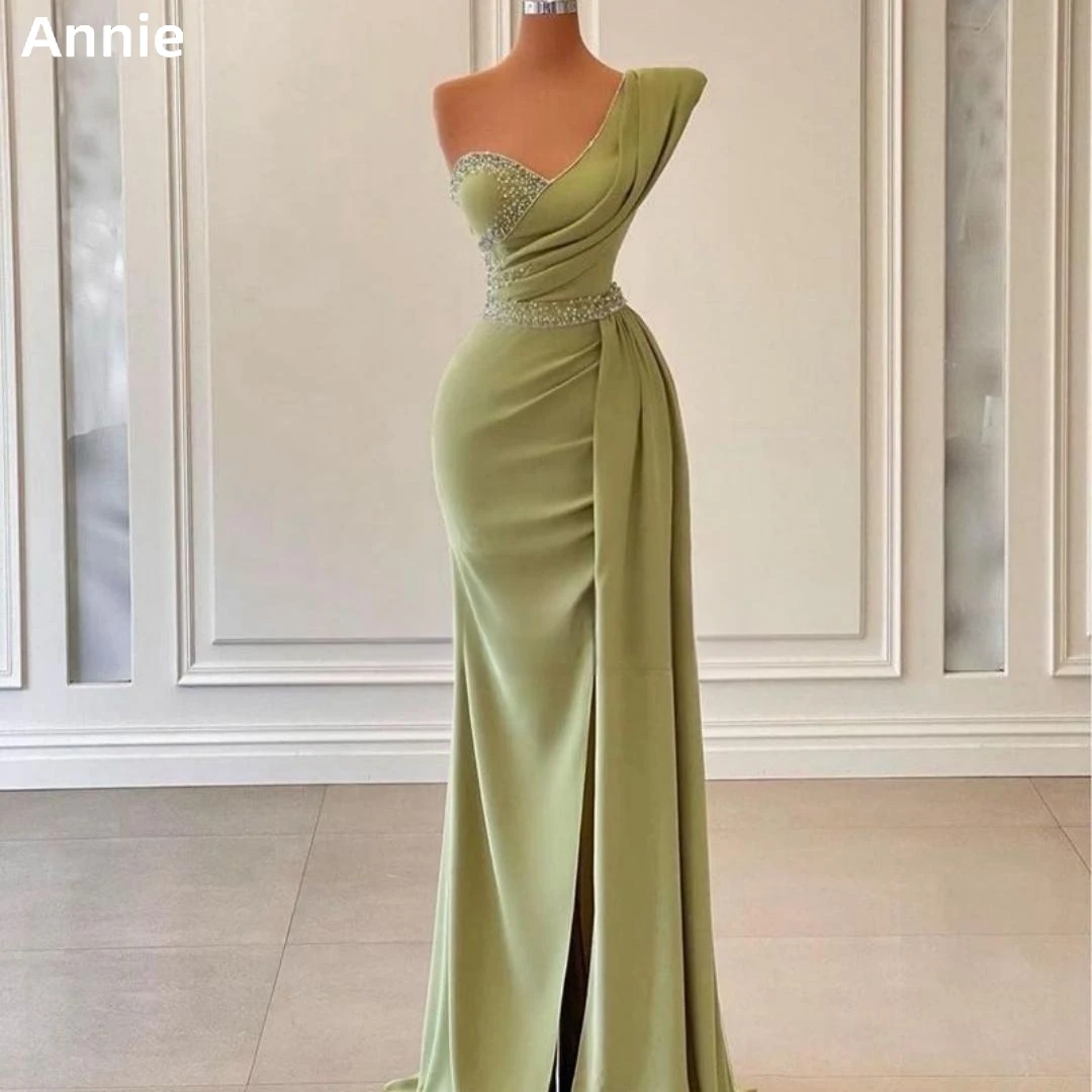 Annie-Taffeta-Shiny-Side-Slits-Prom-Dressess-2023-Luxurious-Green-Robe ...