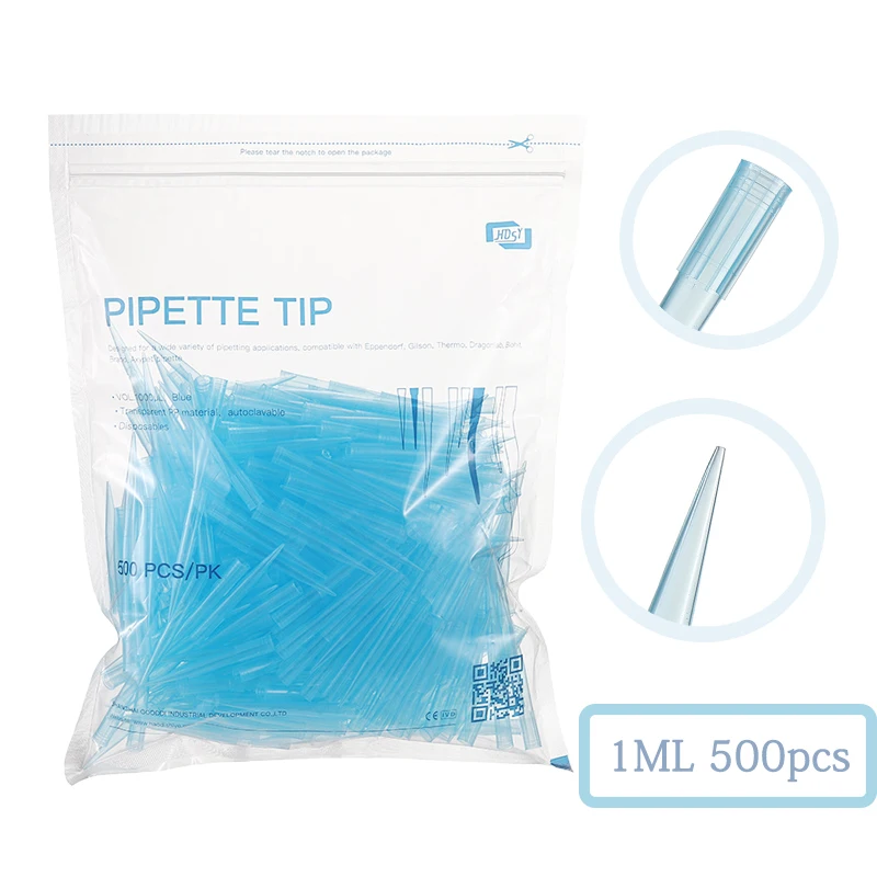 500Pcs-Pack-1ml-Laboratory-Pipette-Tips-For-Microbiological-Test ...