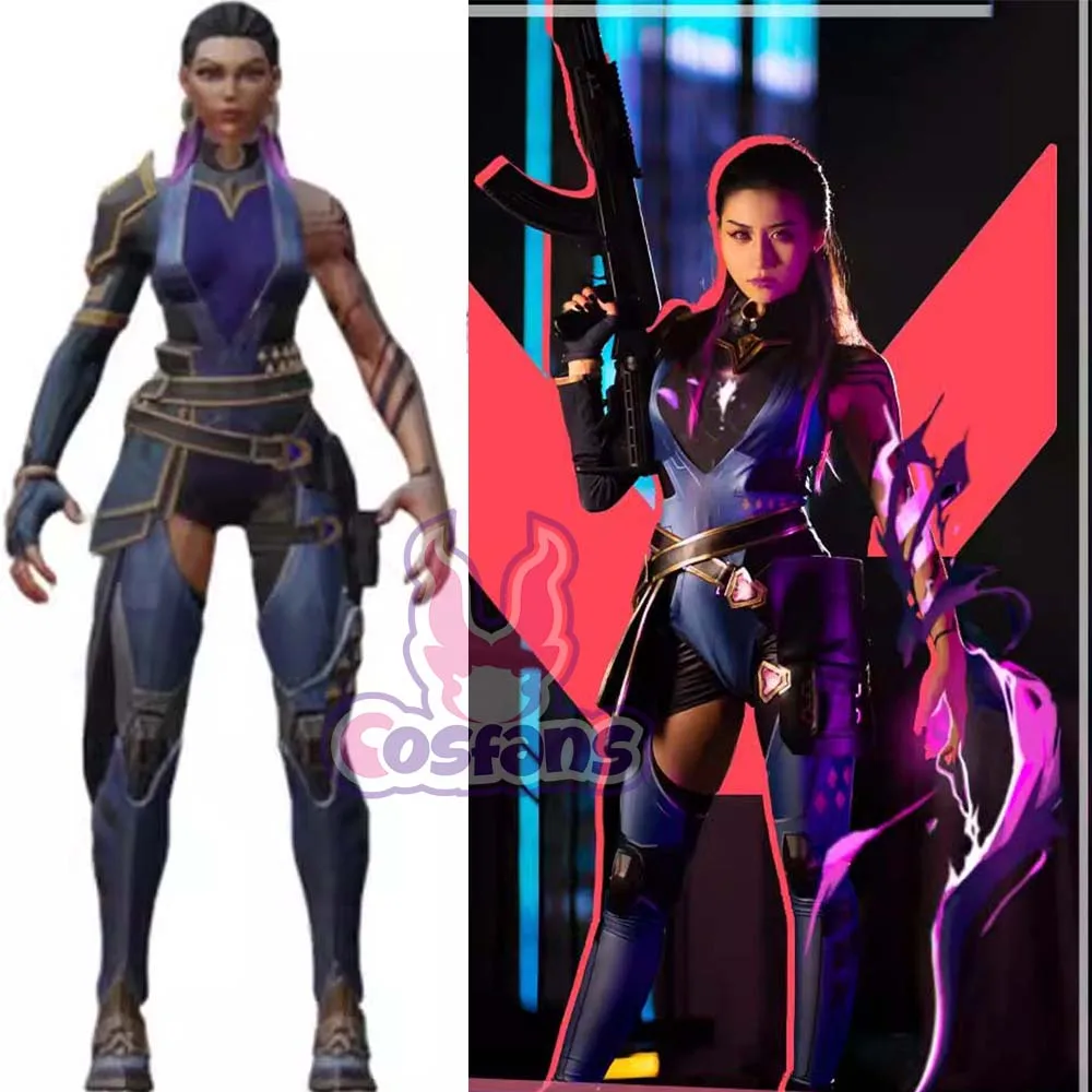 Disfraz-de-Cosplay-del-juego-Valorant-cos-Reyna-para-mujer-mono-de ...