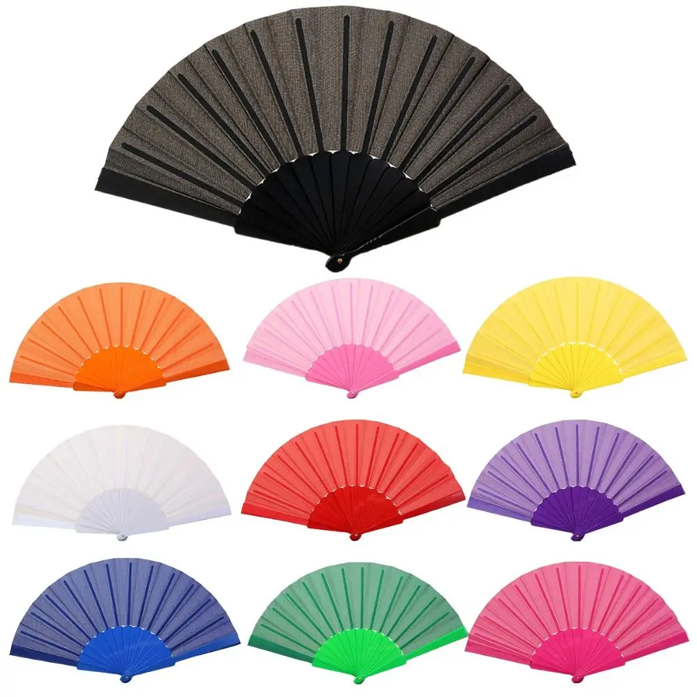 Elegant-Folding-Fan-Portable-Cloth-Hand-Fan-Foldable-Silk-Fan-Handheld ...