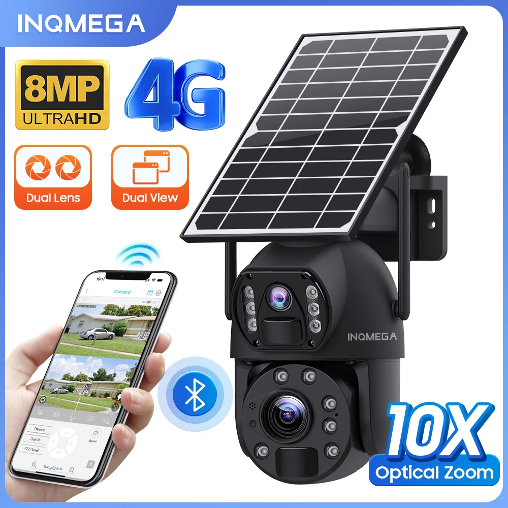 4K-8MP-Solar-Powered-Camera-10X-Optical-Zoom-4G-Outdoor-SIM-Card-Cam ...