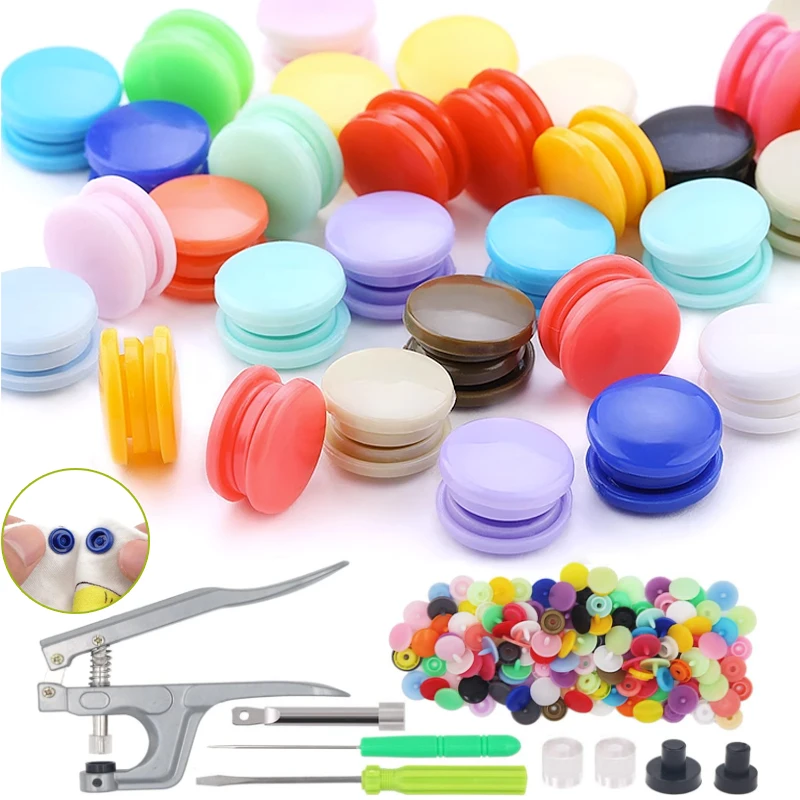 50Sets-Round-Plastic-Snaps-Button-Fasteners-T5-12mm-Garment-Accessories ...