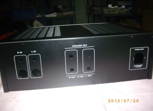 Goldmund post amplifierDIY chassis Aluminum panels iron chassis AMP ...