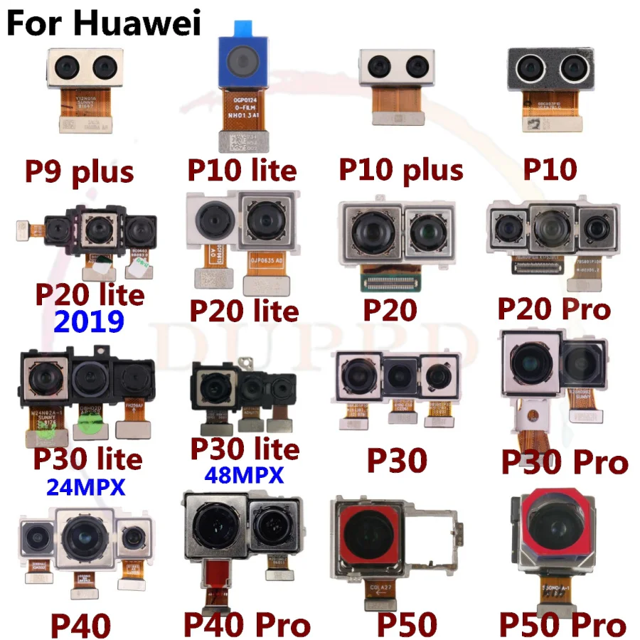 Original-For-Huawei-P50-P40-P30-P20-P10-P9-Pro-Plus-Lite-Backside-Big ...